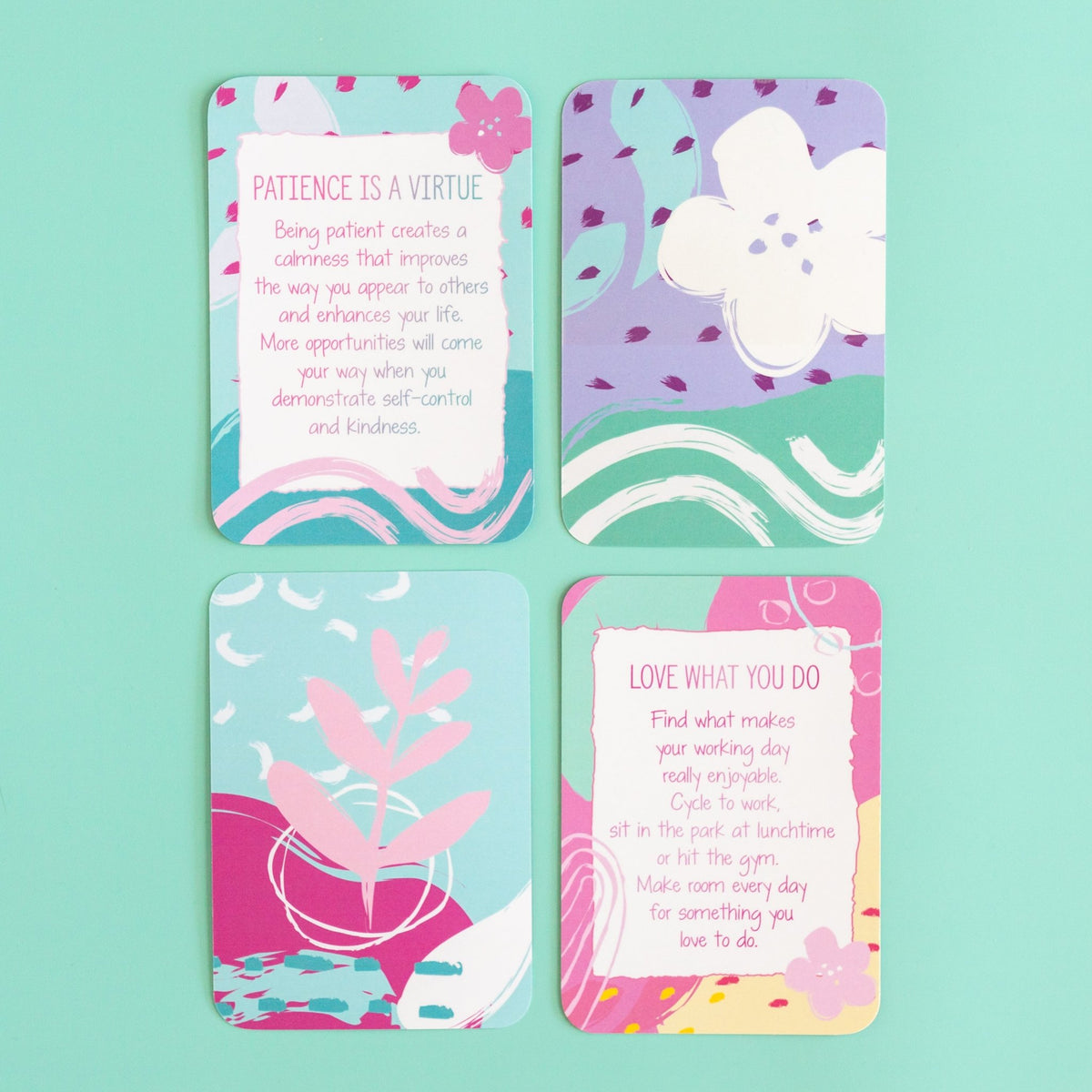 'Happy Work' Daily Affirmation Cards – Bullet Planner