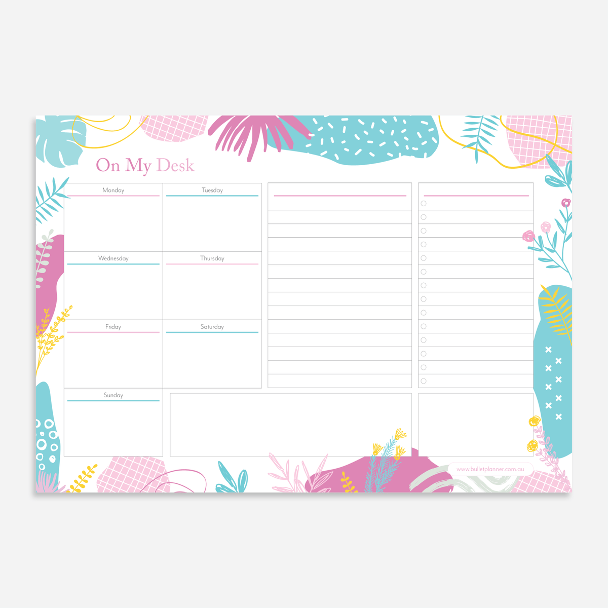'On My Desk' A4 Notepads – Bullet Planner